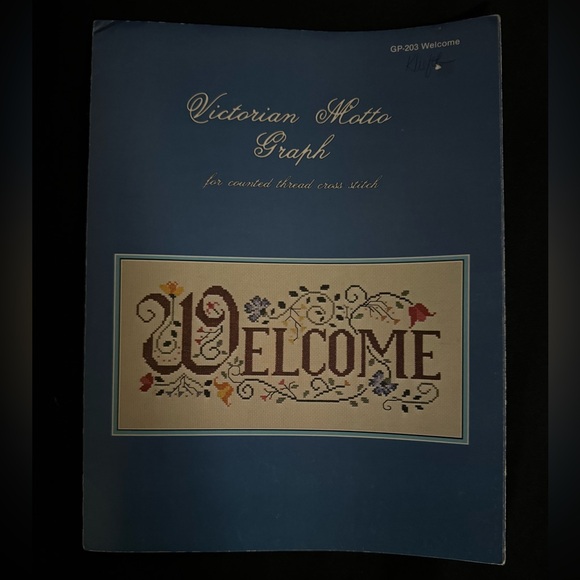 Gick Publishing | Art | Vintage Welcome Victorian Motto Graph Counted ...